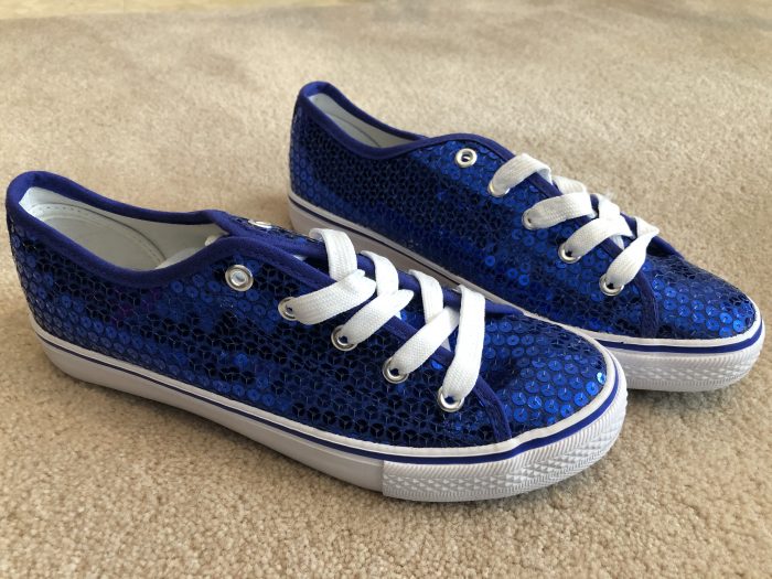 Blue Sequin Shoes – Passion and Performance